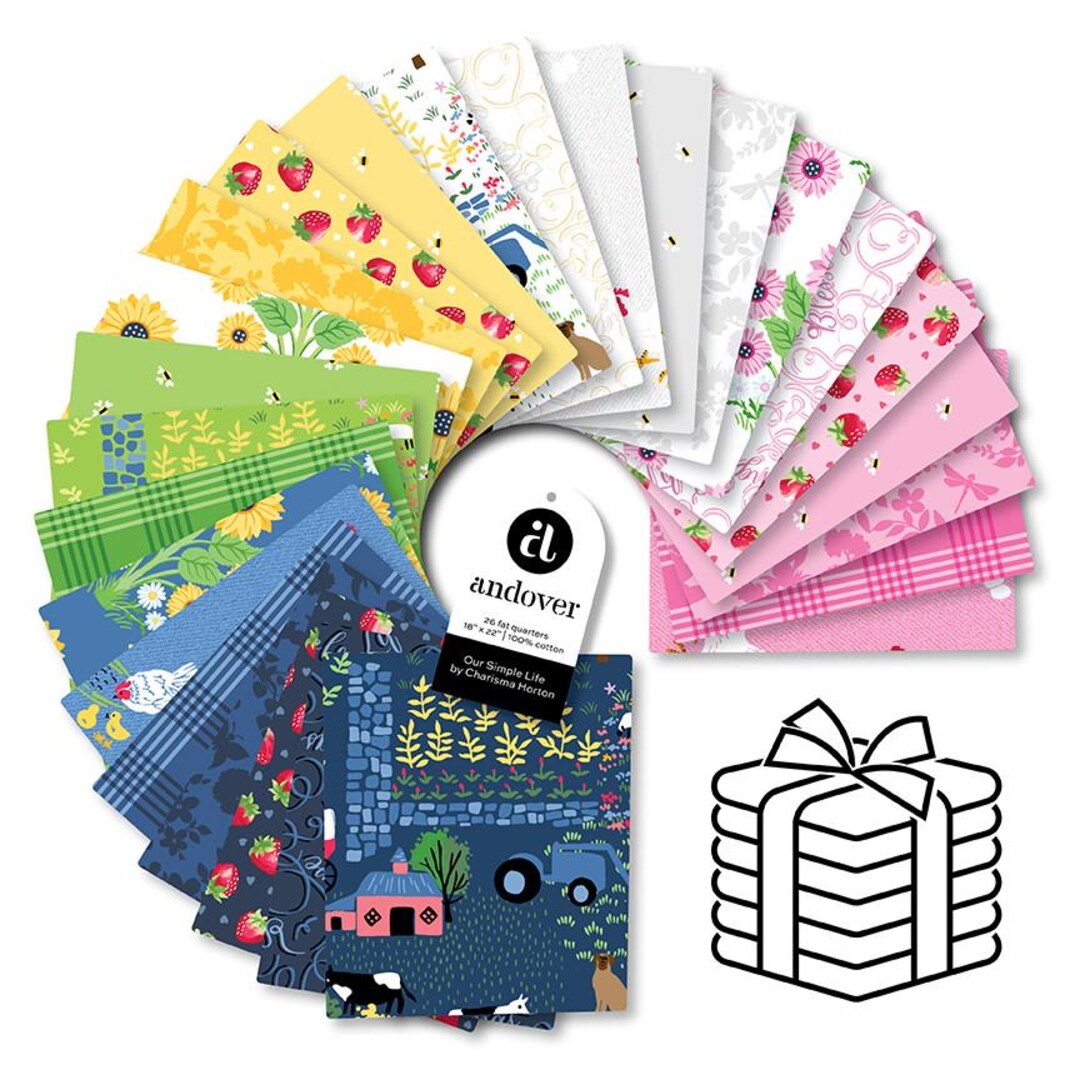 PRE-ORDER, Charisma Horton Our Simple Life Fat Quarter Bundle, 26pc ...
