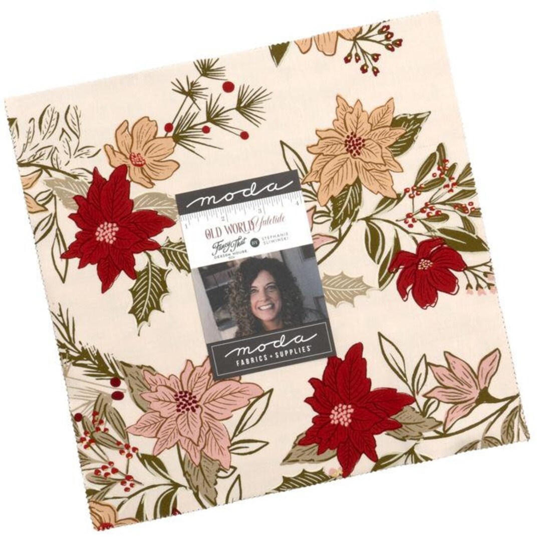 Moda Old World Yuletide Layer Cake, 10" Fabric Squares, Christmas ...