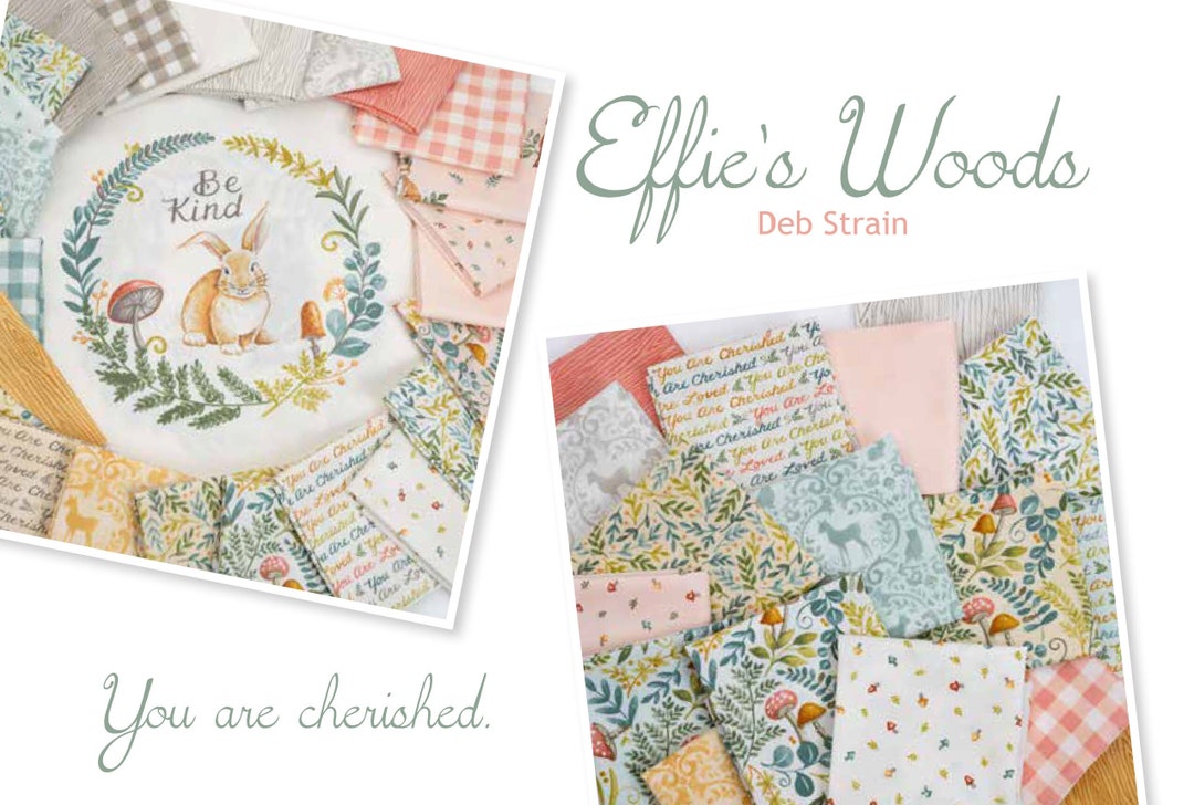 Moda Effies Woods Fat Eighth Bundle Fabric 33pc by Deb Strain for Moda Fabrics, Precut Quilting ...