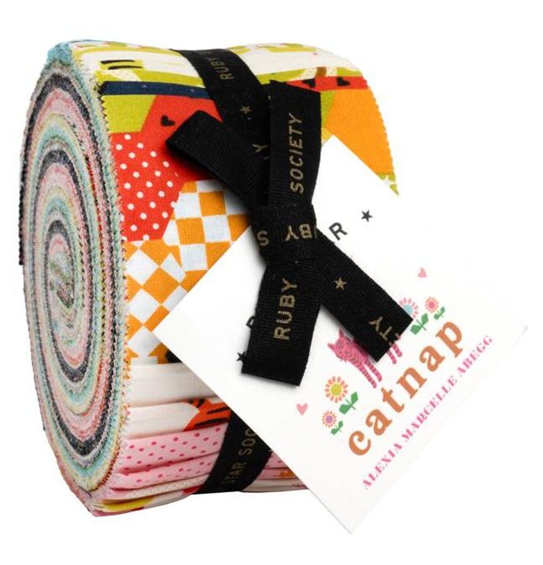 PRE-ORDER, Alexia Abegg Catnap Jelly Roll, 2.5" Fabric Strips, Ruby ...