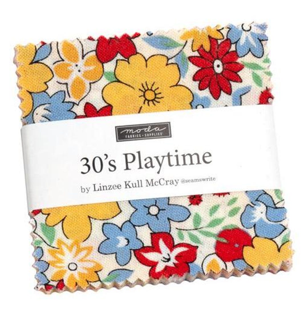 Moda 30s Playtime 2025 MINI Charm Pack, Fabric Squares, Linzee Mccray ...