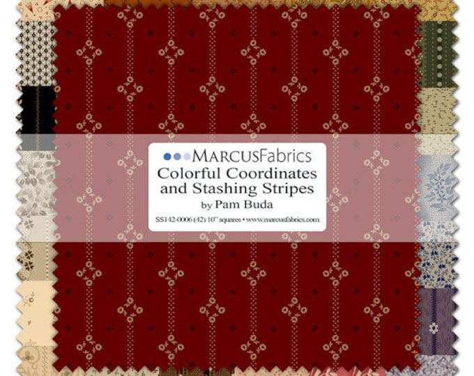 Pam Buda Colorful Coordinates & Stashing 10" X 10" by Marcus Fabrics ...