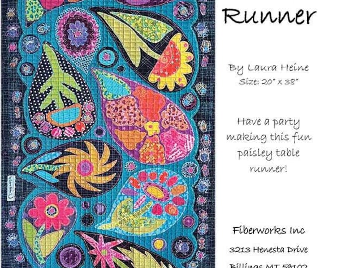 Paisley Party Runner Collage Pattern by Laura Heine, LHFWPPR - Etsy