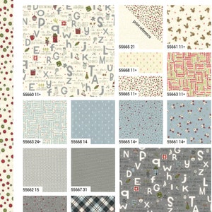 Moda on Dasher Fabric Charm Pack 5 Squares, Sweetwater, Christmas ...