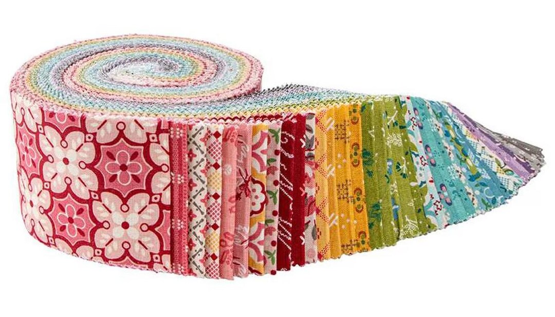 Lori Holt Piece and Plenty Rolie Polie, Fabric Strips, Riley Blake ...