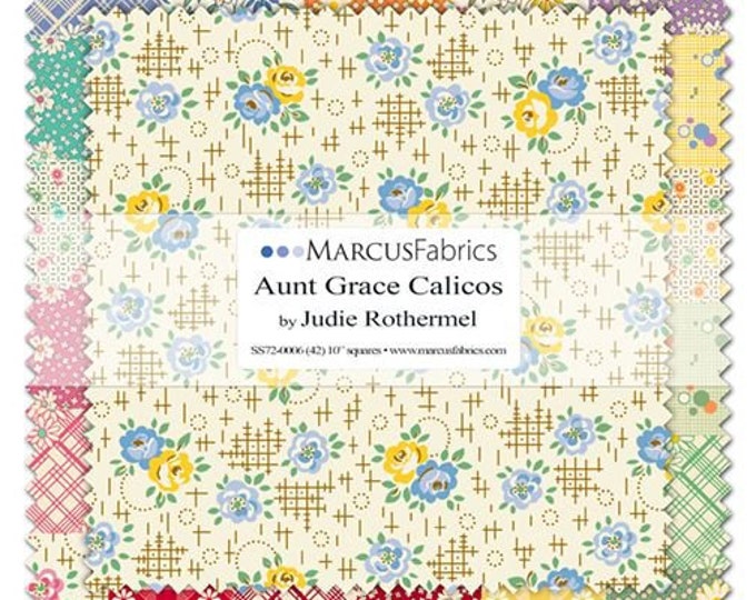 Aunt Grace Calicos by Judie Rothermel 10 Layer Cake Fabric, Marcus ...