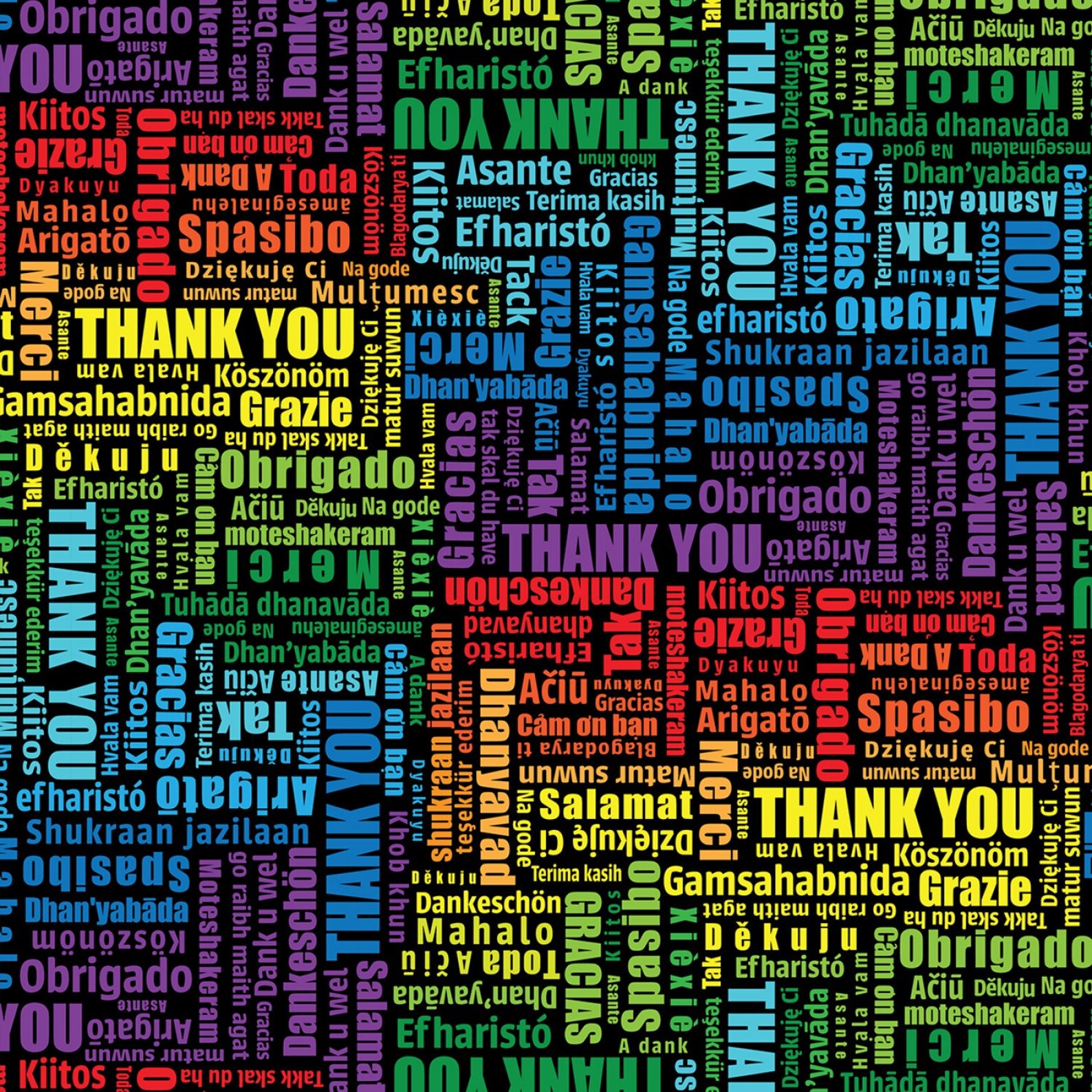 Everyday Heroes Fabric, Thank You Multilingual, C8421 Multi, Timeless ...
