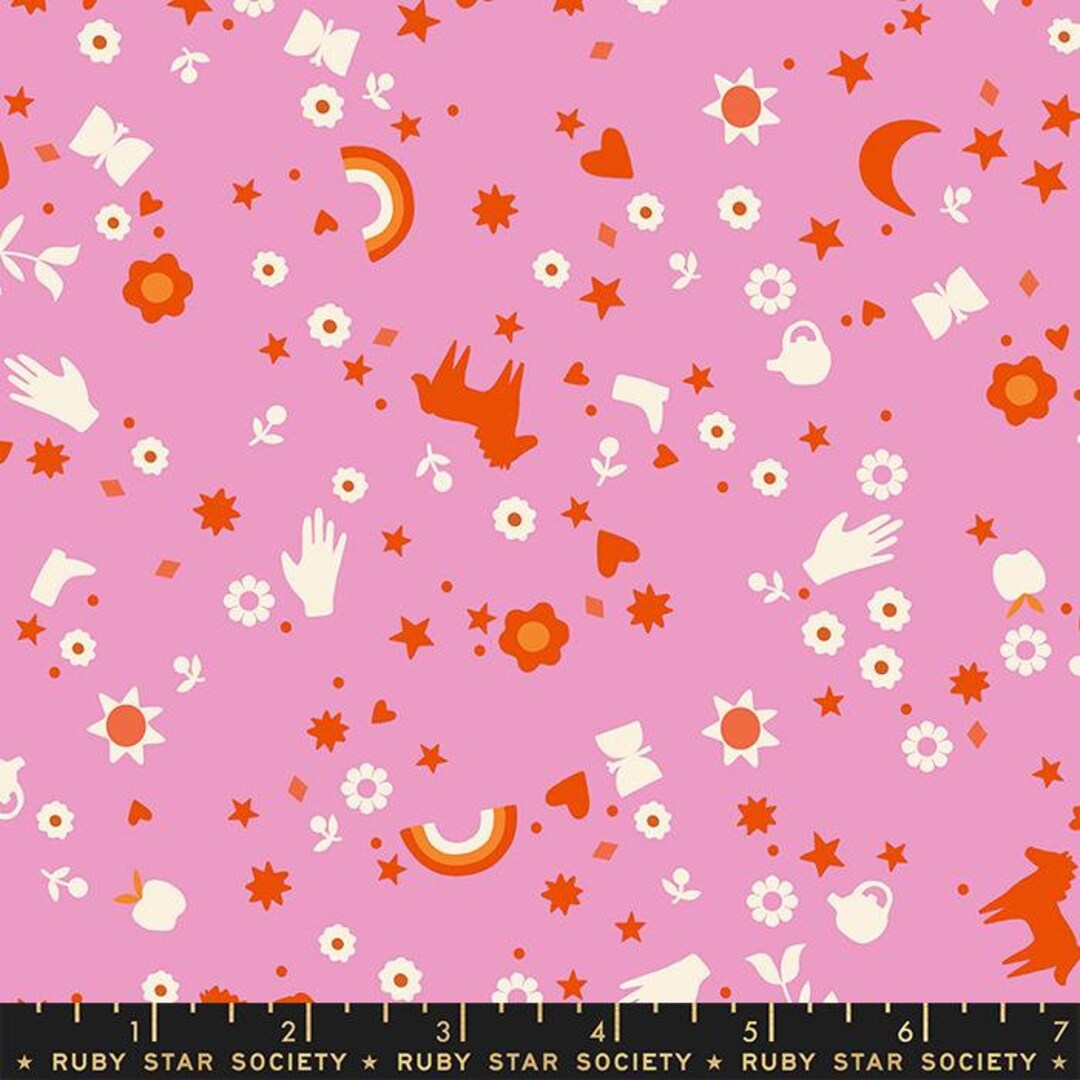 Meadow Star Daisy RS4099-16, Ruby Star Society, Moda Fabric, Dreamland Retro Vintage Horses, 100 ...