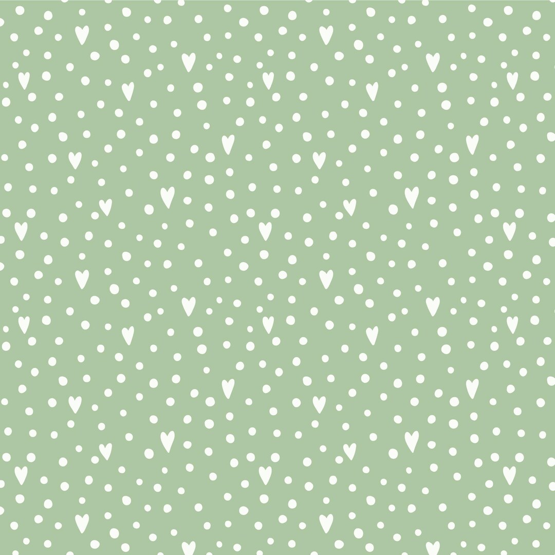 Cloud9 About Love Dots 227663, Maria Galybina Fabric, 100% Organic ...