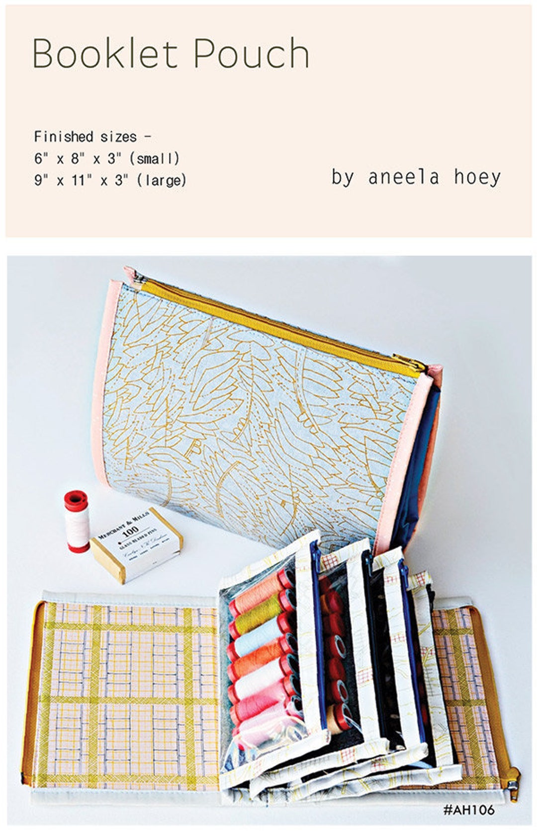 Booklet Pouch Pattern, Aneela Hoey, AH 106 - Etsy