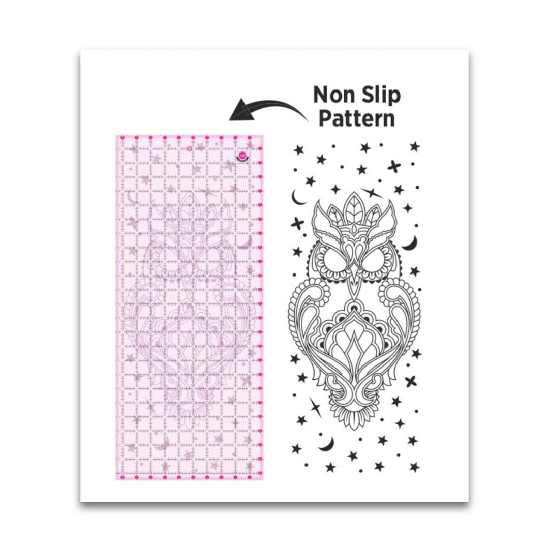 IN STOCK Tula Pink OWL Ruler Non Slip 24.5" X 10.5" Quilting Ruler ...