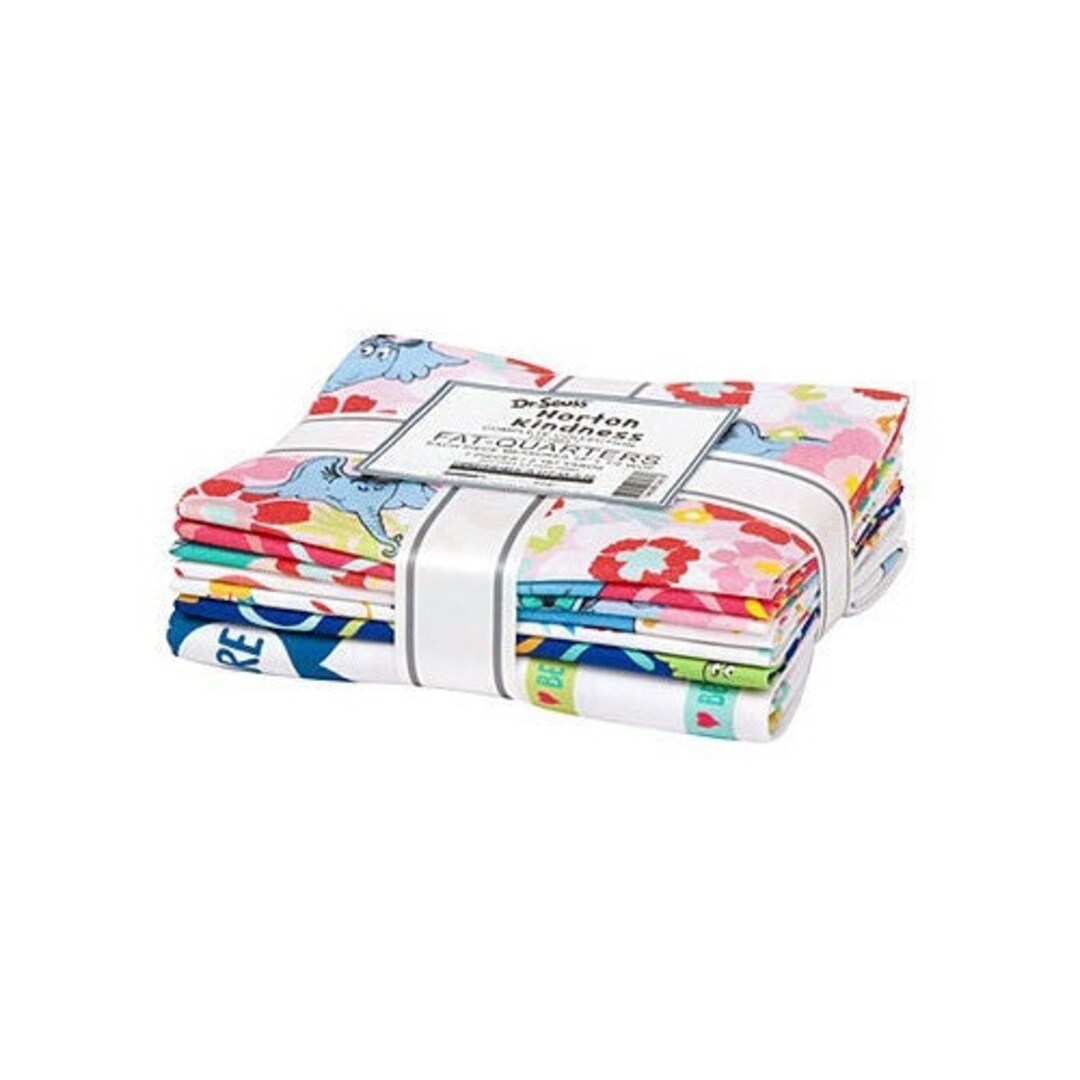 Dr. Seuss Horton Kindness Fat Quarter Bundle + Panel, 7pc, Robert ...