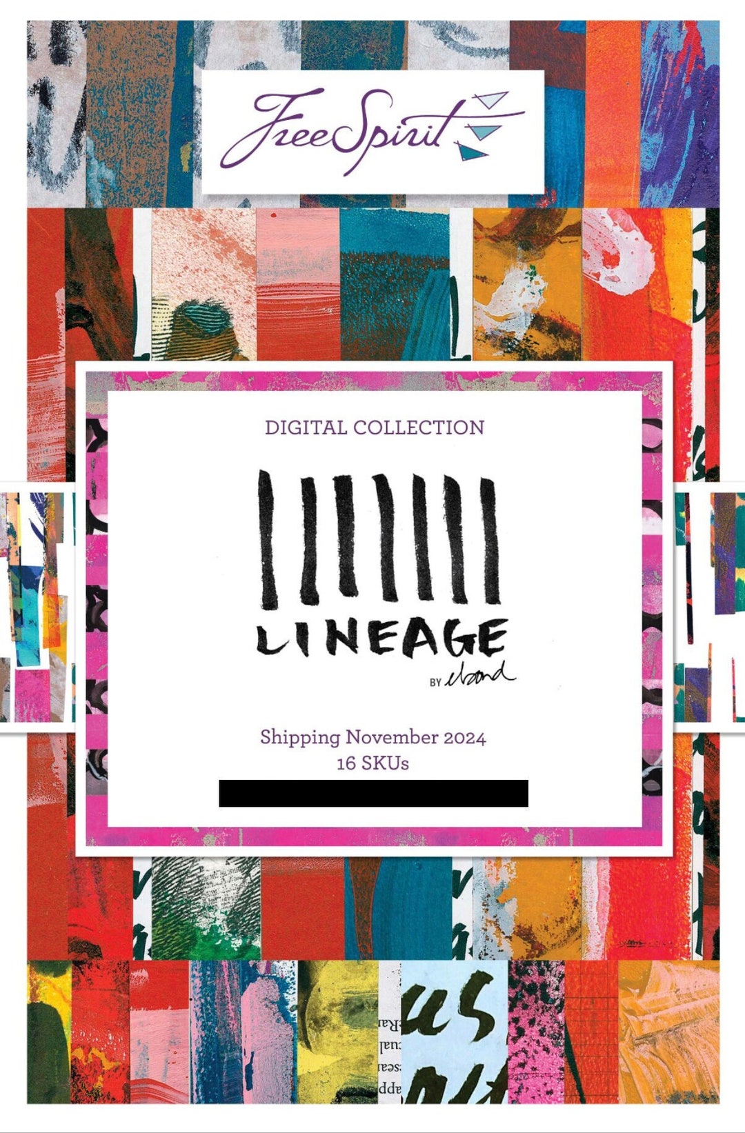 PRE-ORDER, E Bond Lineage Fat Quarter Bundle, 16 Prints for Free Spirit ...