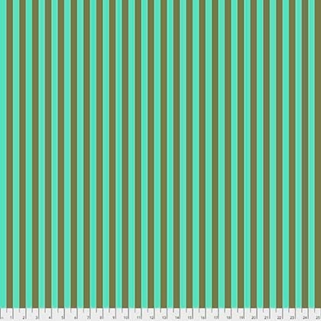 Tula Pink Fabric Tent Stripe PWTP069 Agave, Free Spirit 100% Cotton, # ...