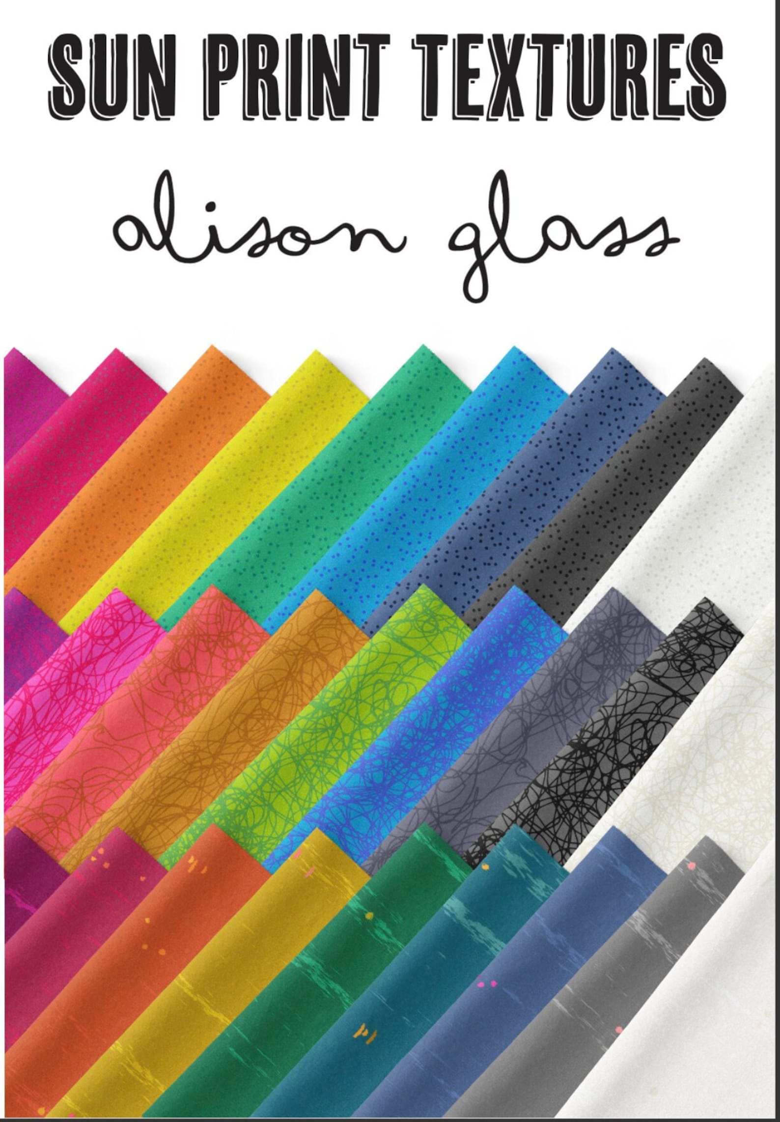 Sun Print Textures Strip Jelly Roll by Alison Glass for Andover Fabrics ...