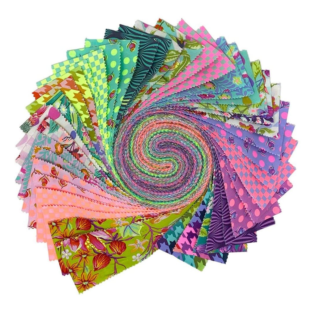 Tula Pink Untamed Jelly Roll up Strips Design Roll, 40 Strips, Cut by ...