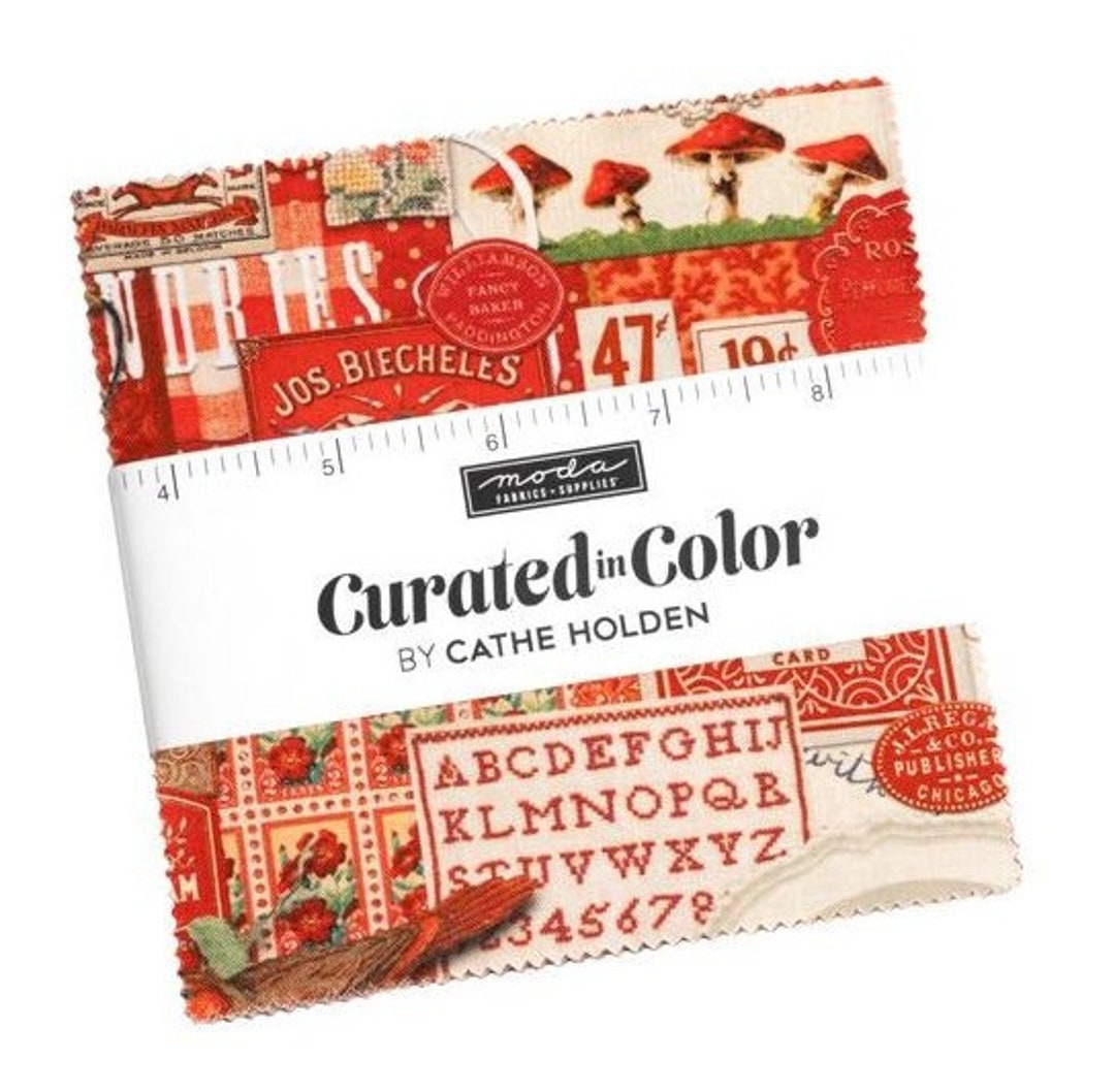 Cathe Holden Curated in Color Charm Pack, 5 Squares, Moda Fabrics ...
