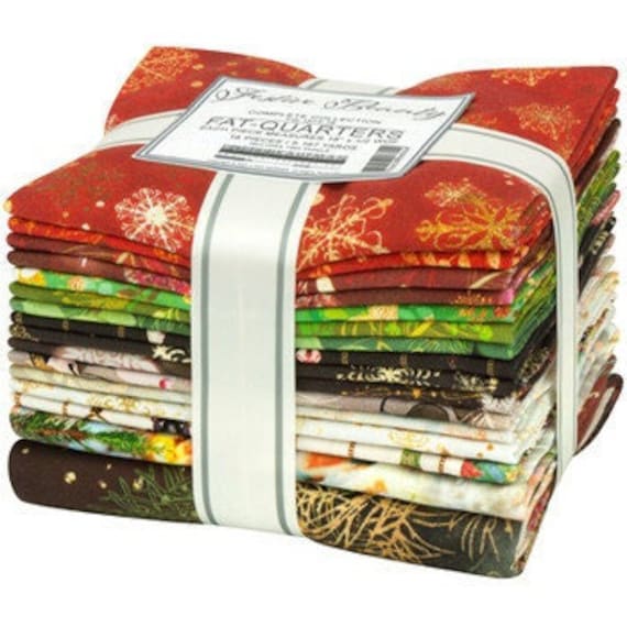 Festive Beauty Fat Quarter Bundle Panels 16pc Robert - Etsy