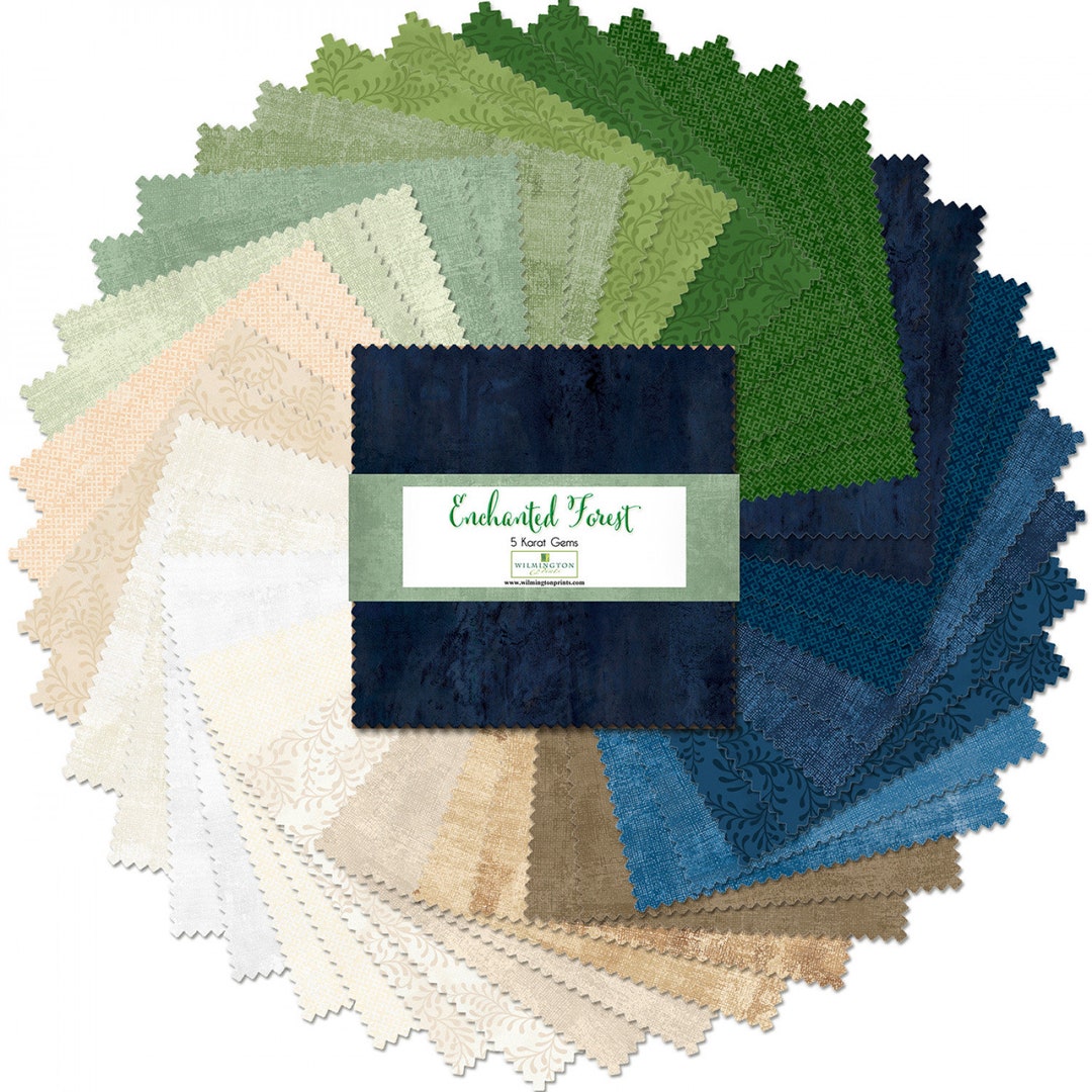 Enchanted Forest 5" Charm Squares, Wilmington Prints, Precut Fabric ...