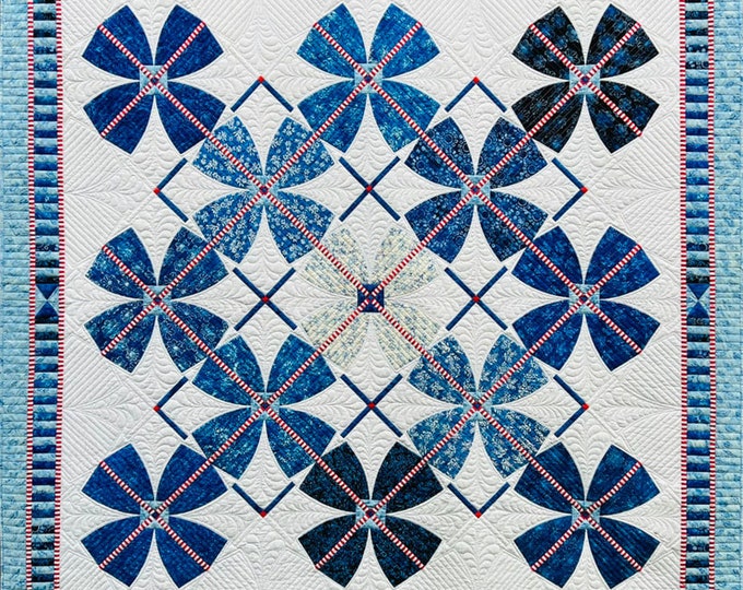 Take Flight Quilt KIT Size: Throw by Patti's Patchwork Features Soar Fabric by Northcott 47 1/2 ...