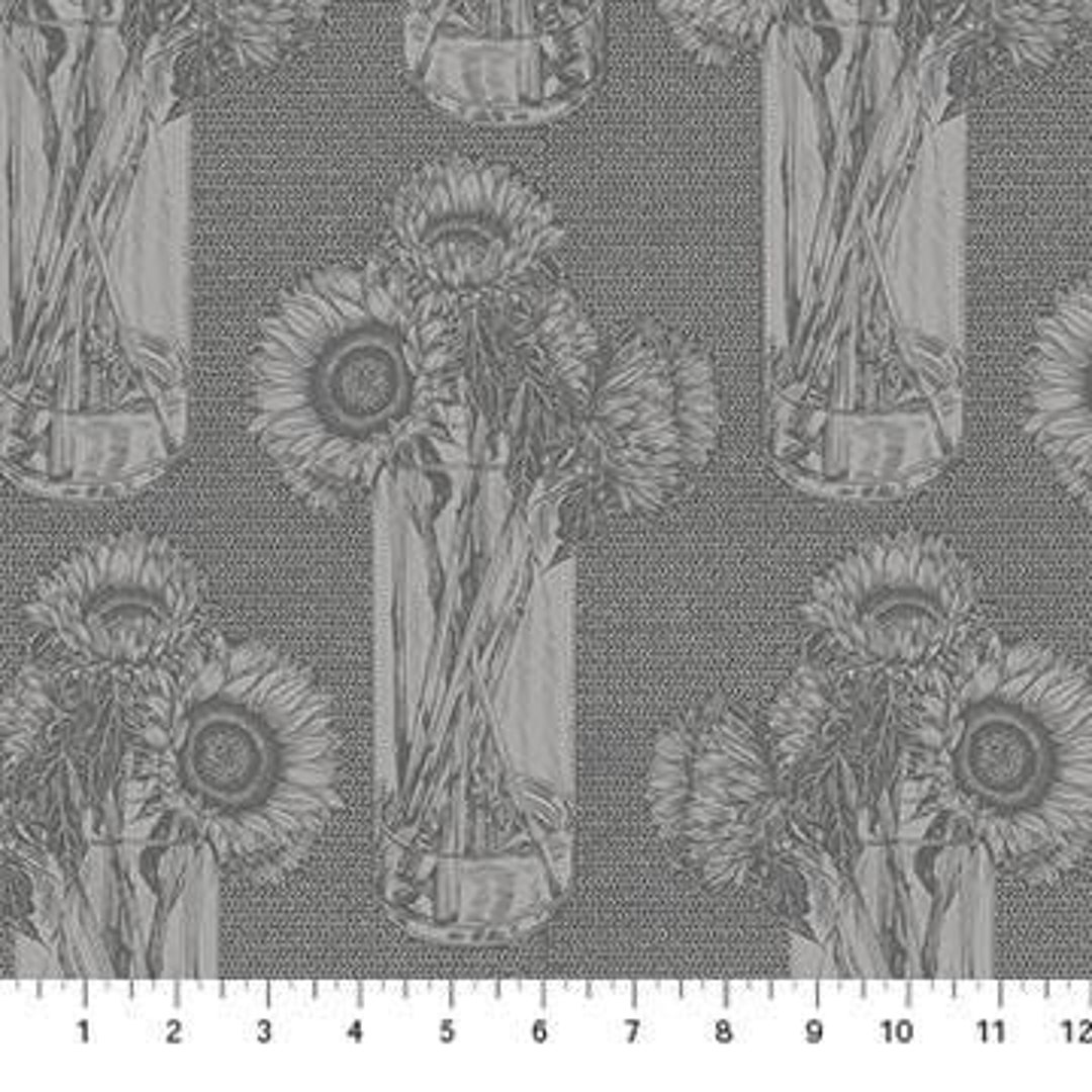 PRE-ORDER, Anna Maria Textiles (horner) Indelible AMT1004-92V, Northcott Fabric, Sunflowers ...