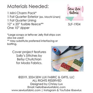 Woven Patchwork Pouch Pouch Pattern by Chrissy Lux, Moda Fabrics, SLF ...