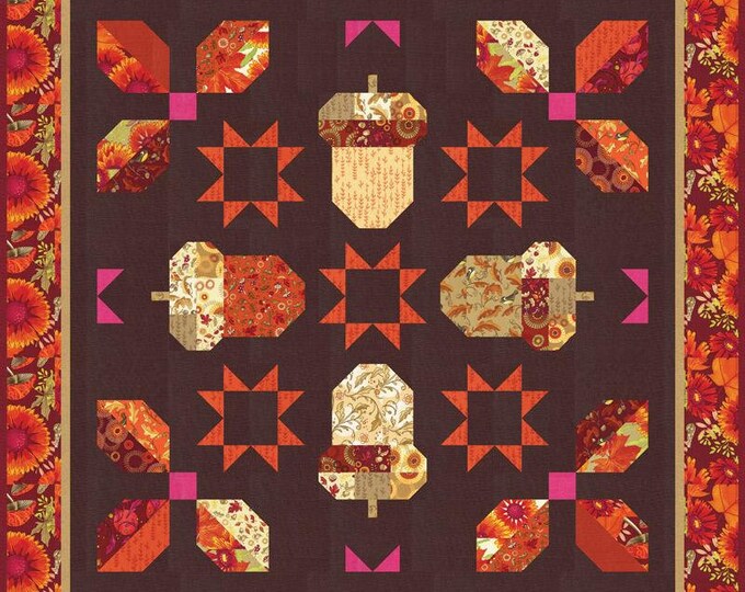Robin Pickens Forest Frolic Quilt Kit, Moda Fabric, Acorns, KIT48740 - Etsy