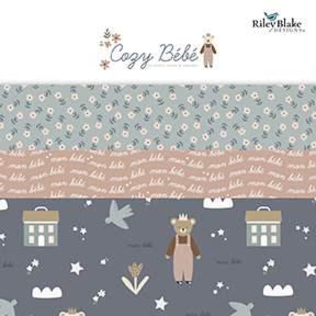 PRE-ORDER, Riley Blake Cozy Bebe 5" Stacker, Simple Simon Co. Fabric ...