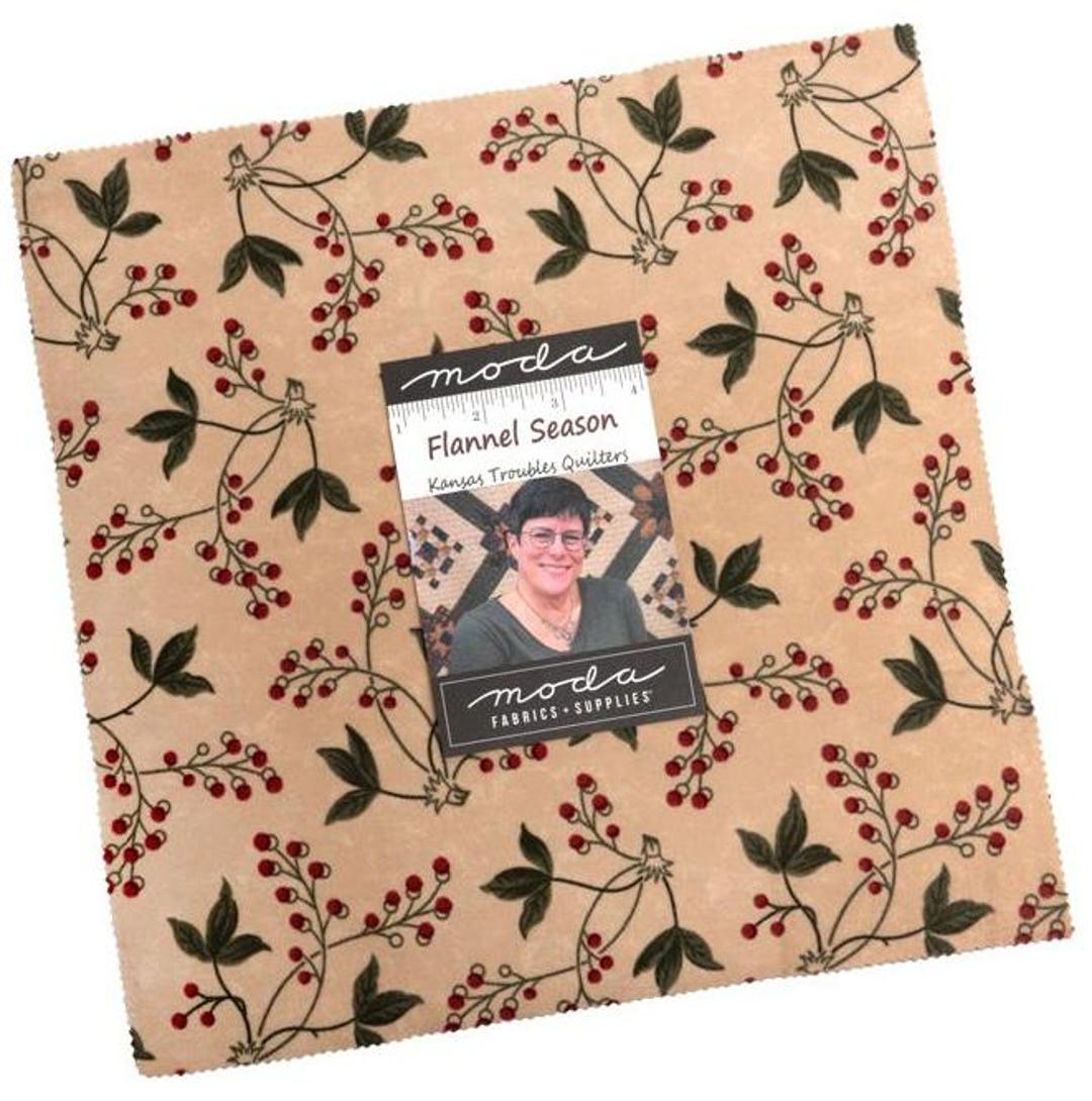 PRE-ORDER, Moda Flannel Season Layer Cake, 10" Fabric Squares, Kansas ...