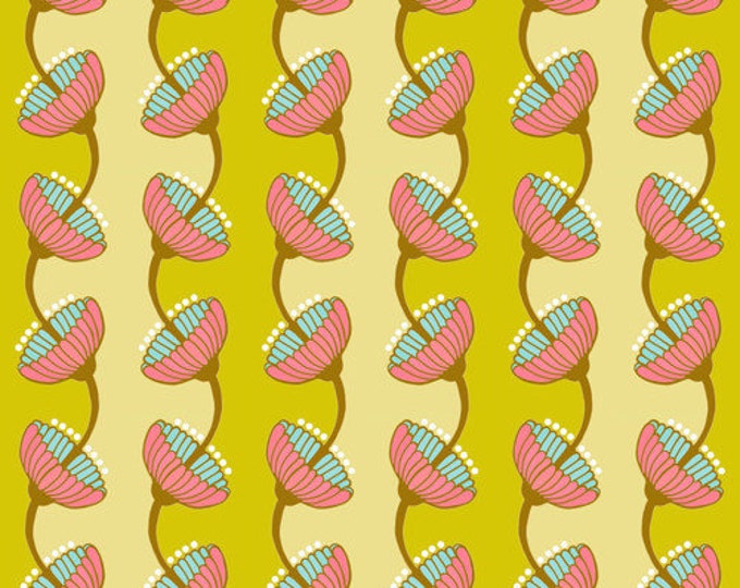 Anna Maria Brave Fabric, Striped Bells, PWAH200 Saffron, Free Spirit ...