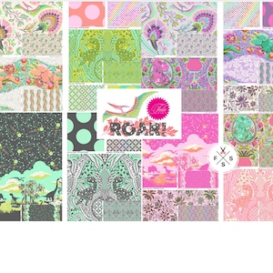 Tula Pink Roar 10 Charm Pack, Layer Cake, 42pc, Fabric Squares, Cut by ...