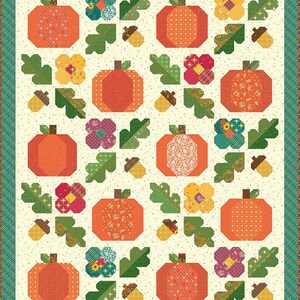 PRE-ORDER, Under the Oaks Quilt Kit, 52 X 59, Autumn Afternoon Fabric ...