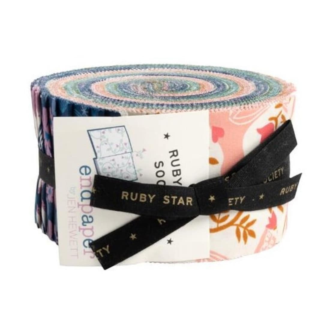 Ruby Star Society Endpaper Jelly Roll, Fabric Strips, Jen Hewett for ...