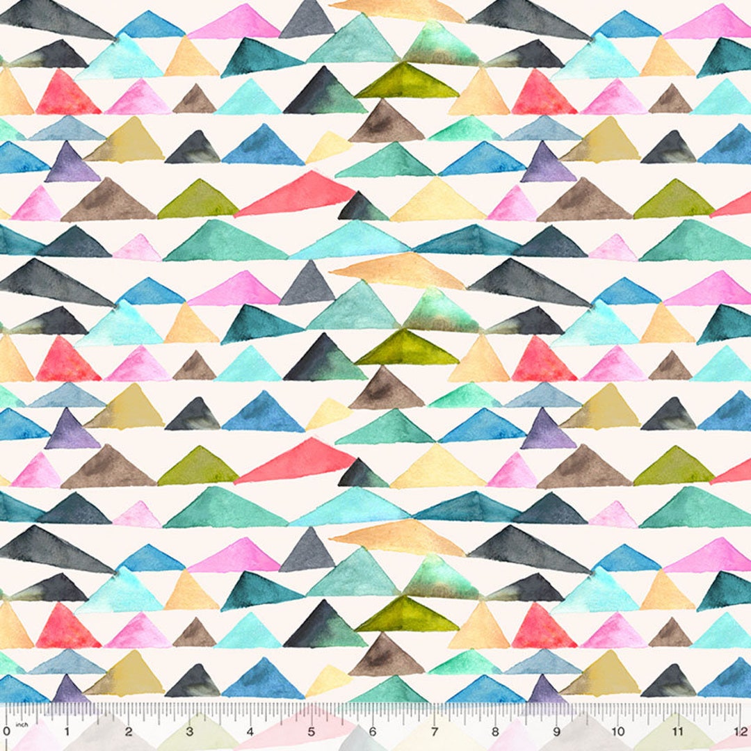 Maria Carluccio Connections Triangle Rows Fabric, 53720D-1 Multi ...