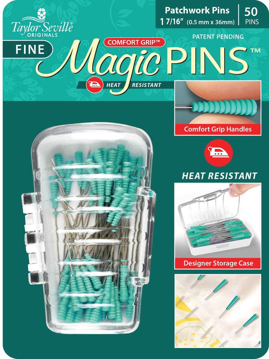 Tailor Mate Magic Fine Pins Patchwork Quilting 50pc, 217221 - Etsy