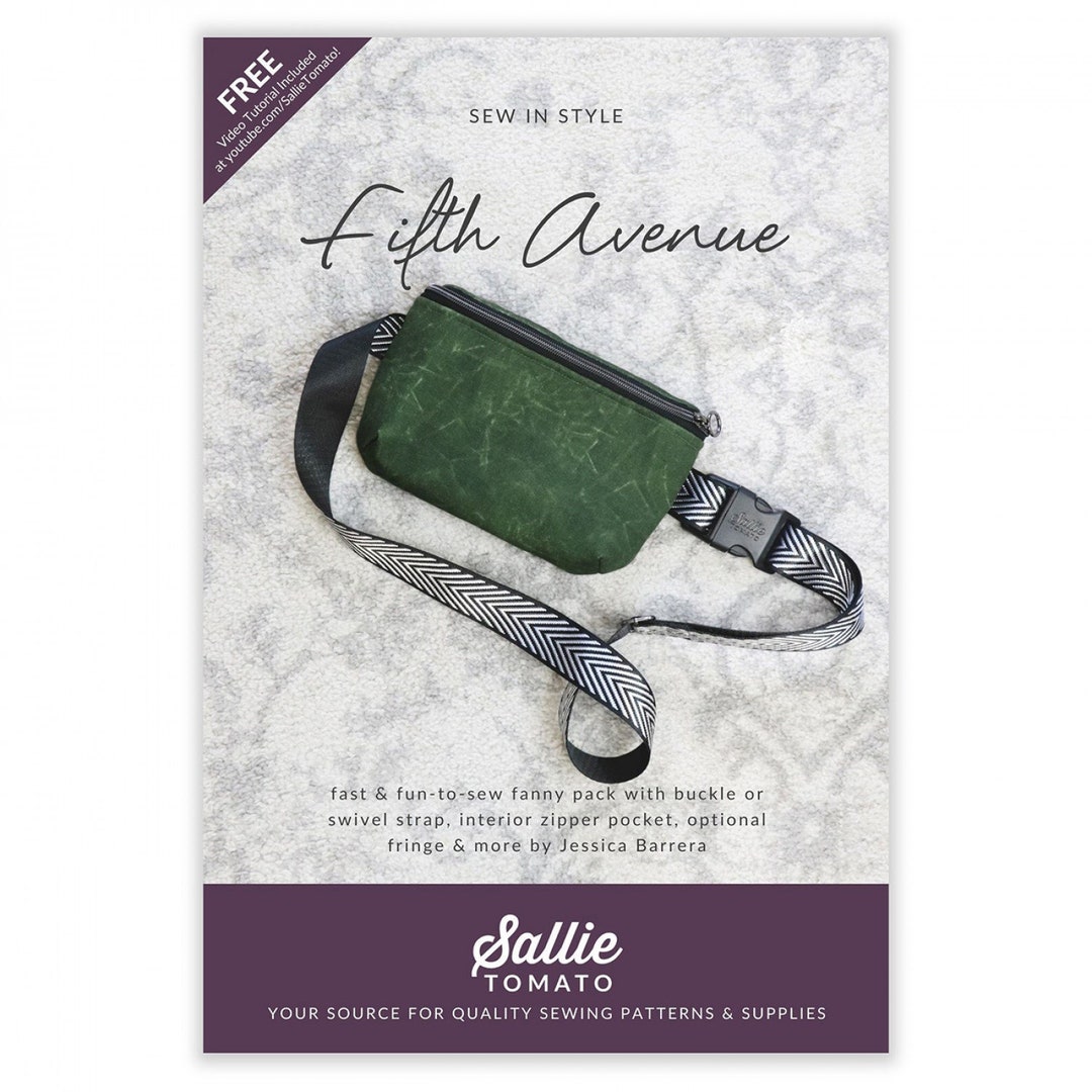 Fifth Avenue Pattern by Sallie Tomato, Fanny Pack Bag Pattern, Modern ...