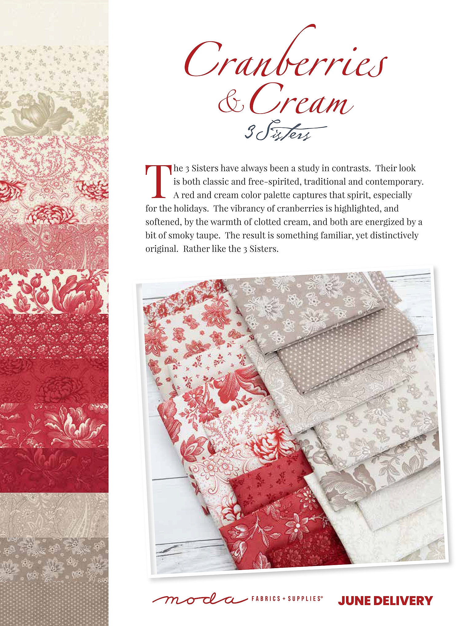 Cranberries & Cream 5 Charm Pack Christmas Fabric | Etsy