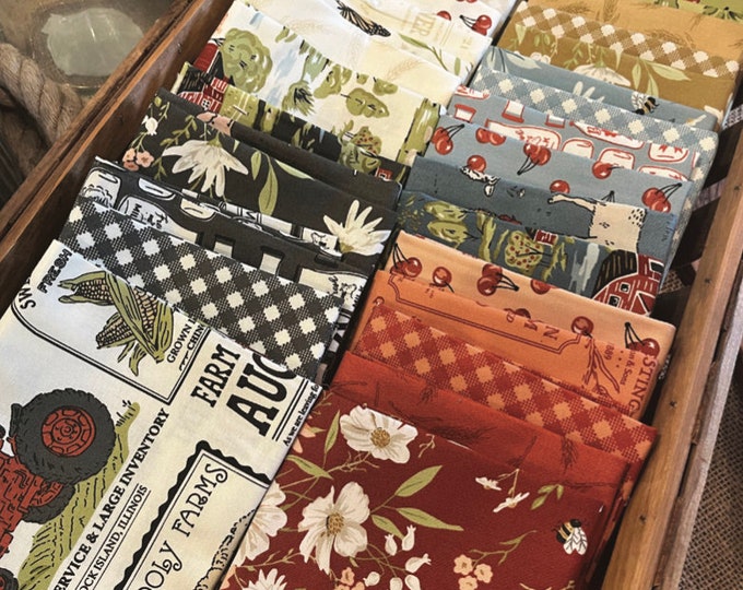 Farmstead Fat Quarter Bundle, 33pc, Stacy Iest Hsu for Moda Fabric ...
