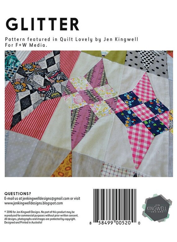 Glitter Template by Jen Kingwell Designs Quilting Pattern JKD - Etsy