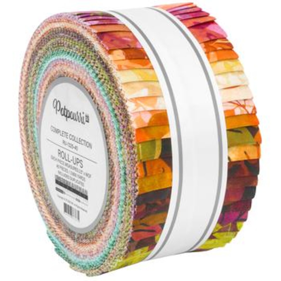 PRE-ORDER, Robert Kaufman Potpourri Roll Up, Foliage, Precut Cotton ...