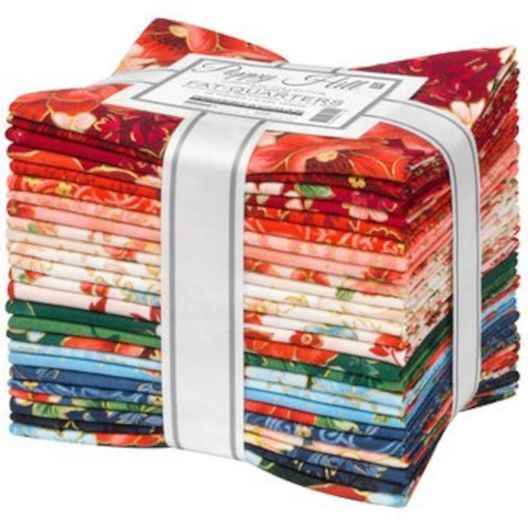 Robert Kaufman Poppy Hill Fabric Fat Quarter Bundle, 25pc, Studio Rk ...