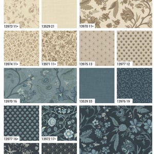 PRE-ORDER, Moda Sacre Bleu Fat Eighth Bundle, 34pc, French General ...