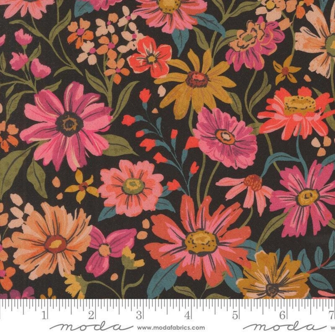 Moda Sagewood Summerfield Night Sky 11950-22, Crystal Manning Fabric ...