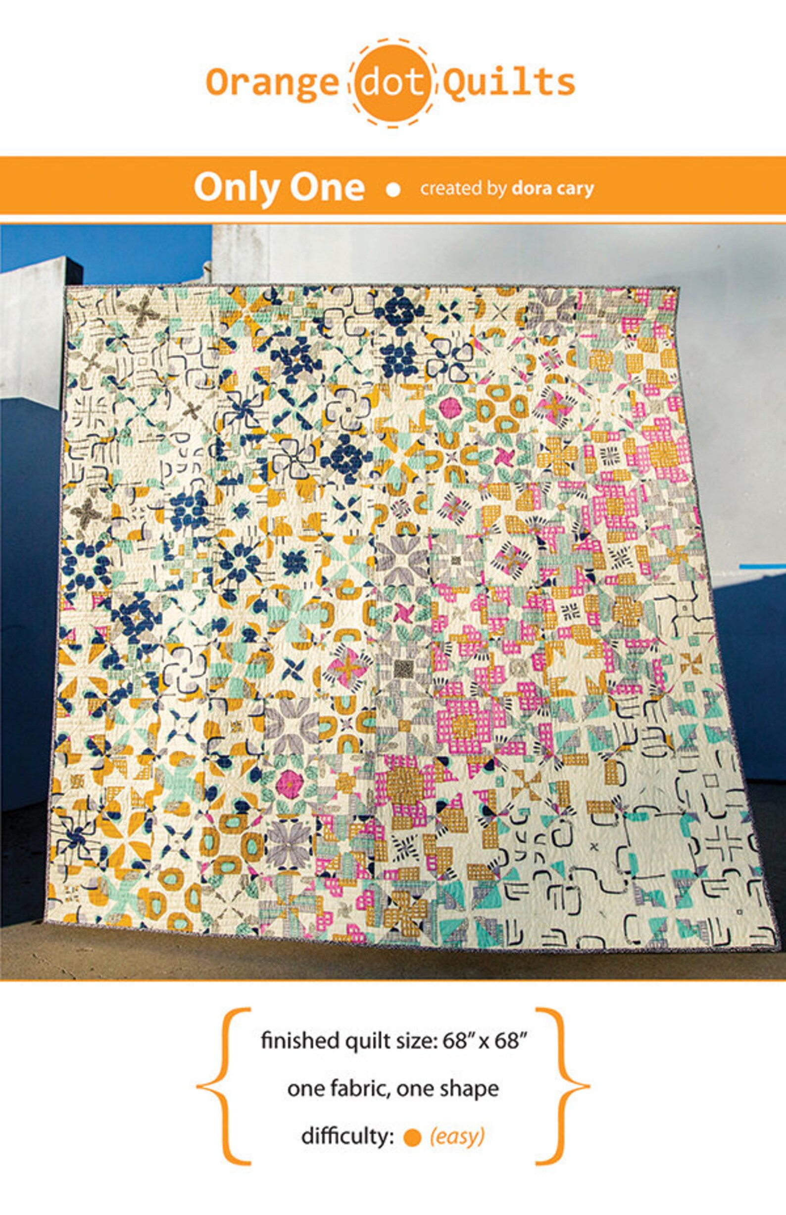 Only One Quilt Pattern by Orange Dot Quilts Modern Quilting - Etsy