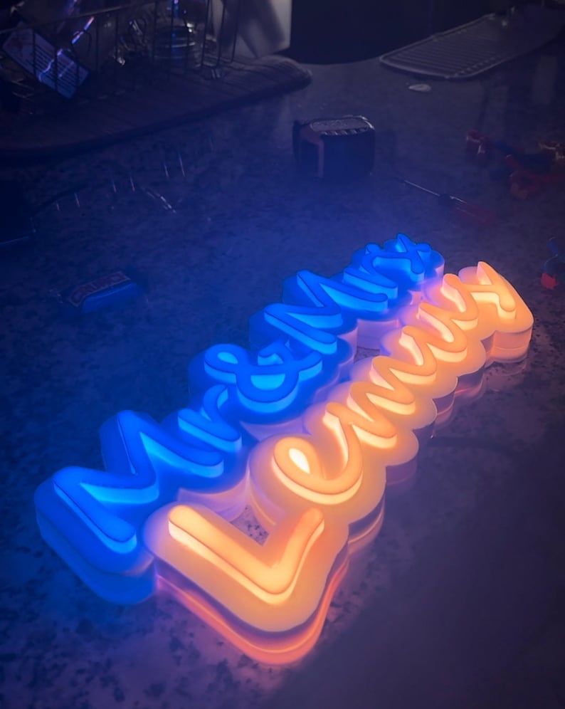Neon 3D Signs - Etsy