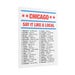 Chicago Pronunciation Guide Poster | Chicago Say It Like a Local Wall ...
