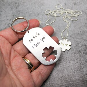 Personalized EMS Gift, EMT Gift Keychain Set, EMT Wife, Girlfriend ...