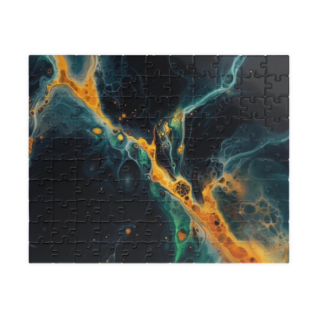 Abstract Fluid Art | Resin Art | Puzzle | Creative Jigsaw Puzzle - Etsy