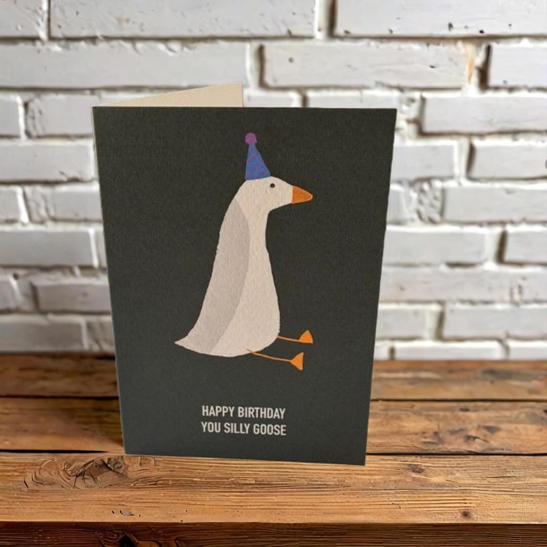 Silly Goose Birthday Card | Cute Birthday Gift | Birthday Card for Her ...