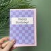 Happy Birthday Card Checkerboard Cute Birthday Gift Birthday Card for ...
